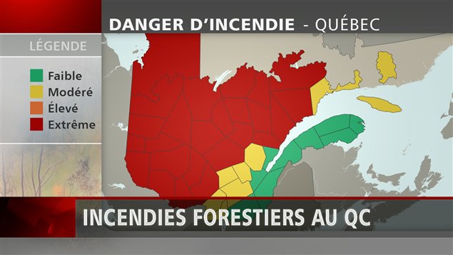 Les feux de forêt font rage au Québec et en Ontario | ICI.Radio-Canada.ca