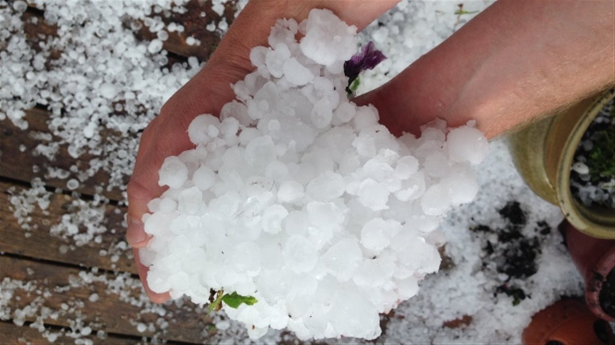 La pluie et la grêle font des dégâts dans le centre de l'Alberta | ICI ...