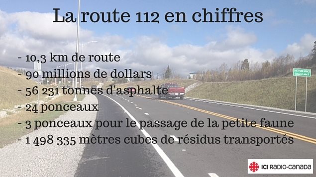 La route 112, entre Thetford Mines et Saint-Joseph-de-Coleraine, enfin ...