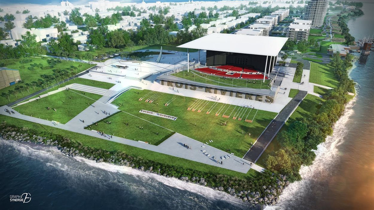 L'installation des lettres géantes commence à l'Amphithéâtre Cogeco ...