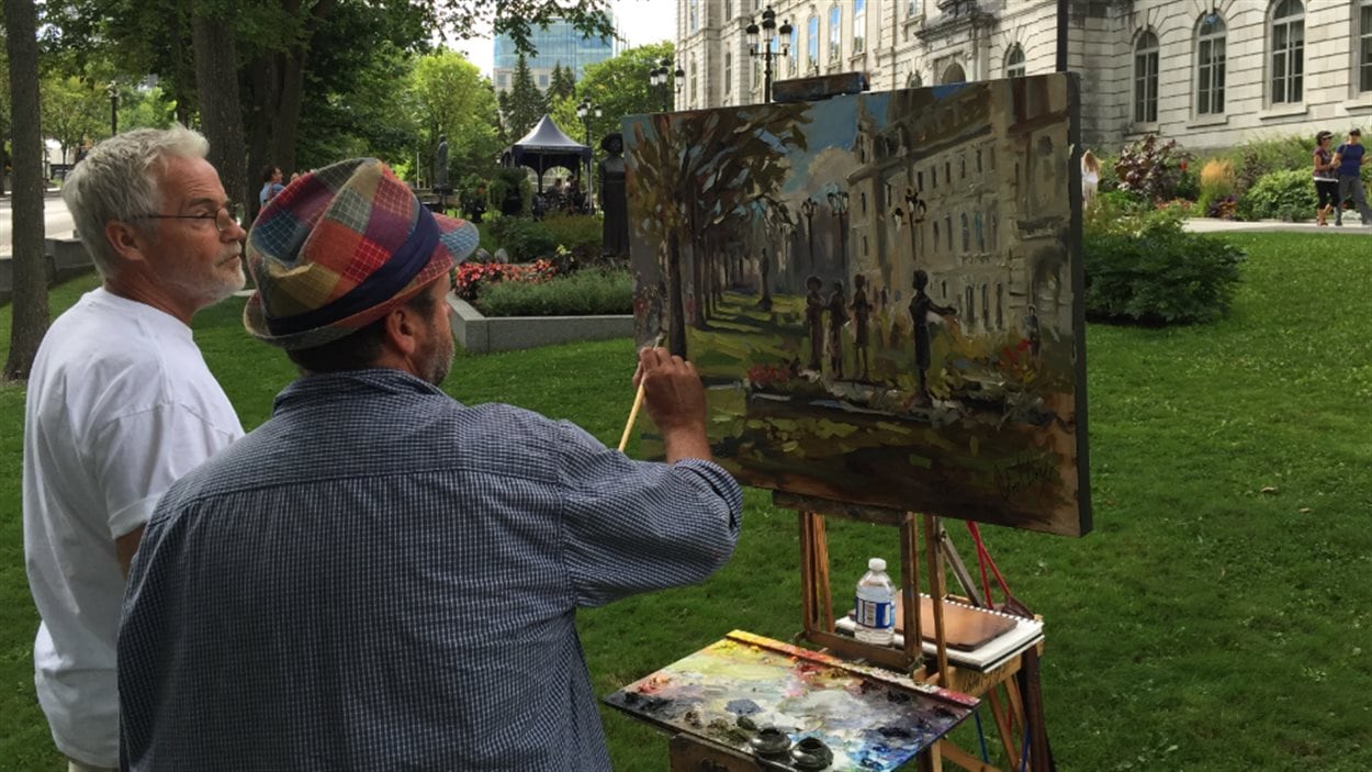 Député et peintre d'un jour pour immortaliser l'hôtel du Parlement ...